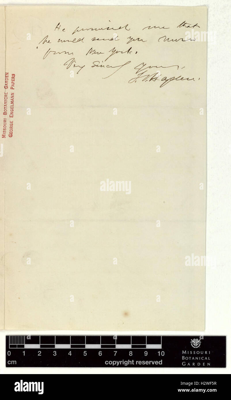 This collection of letters between Ferdinand Hayden and George ...