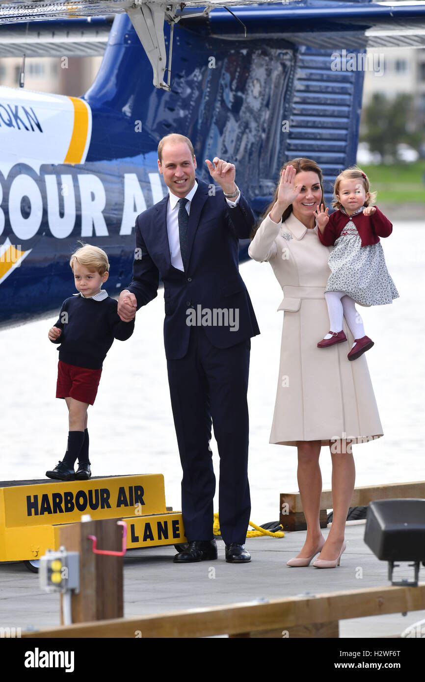 The Duke and Duchess of Cambridge, Prince George and Princess Charlotte ...