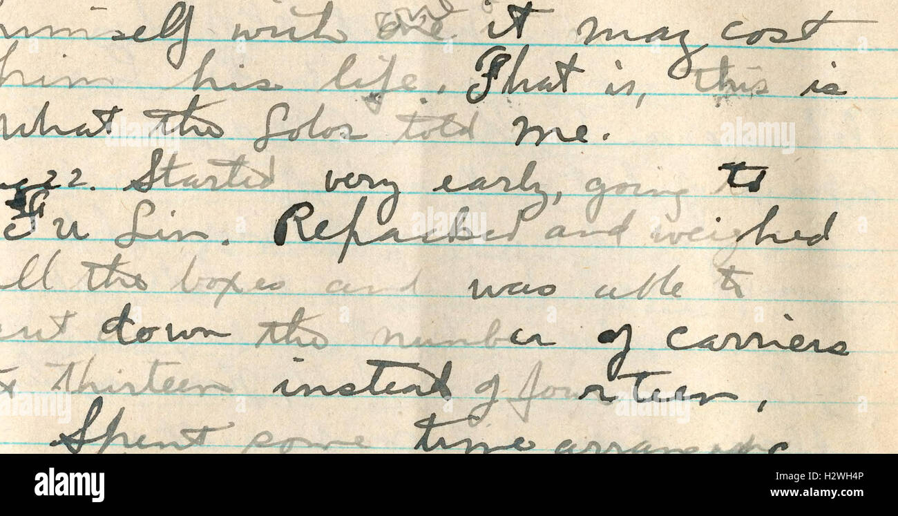 A personal diary documenting a summer expedition to Ningyuenfu via ...