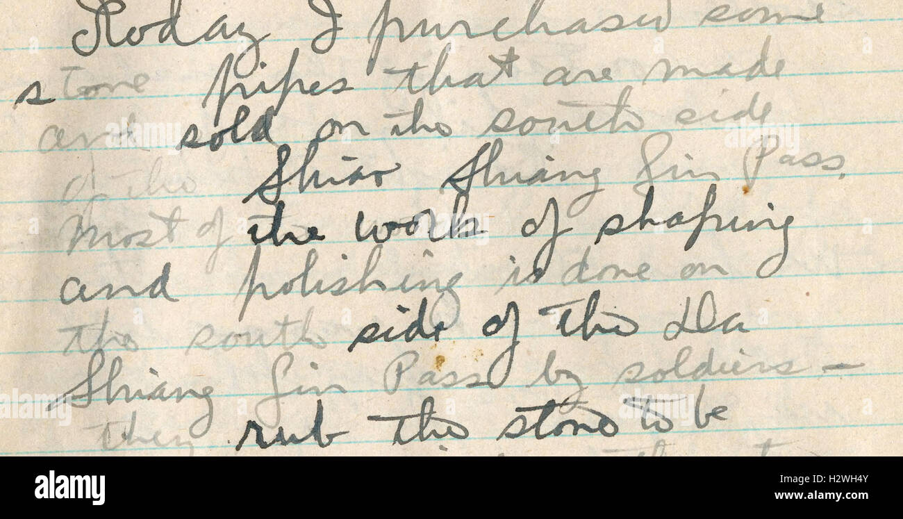 A personal diary documenting a summer expedition in 1928 from ...