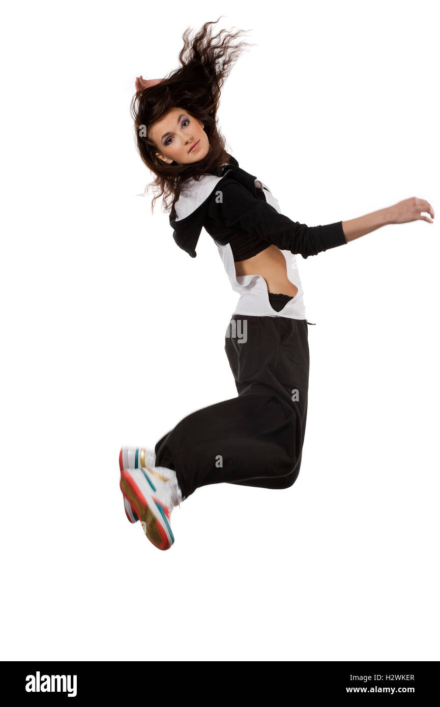jumping girl dancer Stock Photo - Alamy