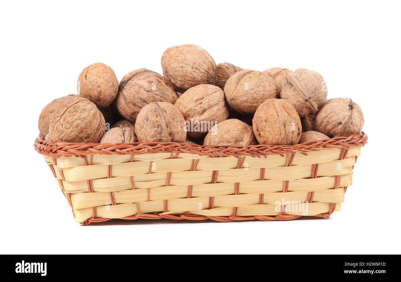 Basket of walnuts Stock Photo - Alamy