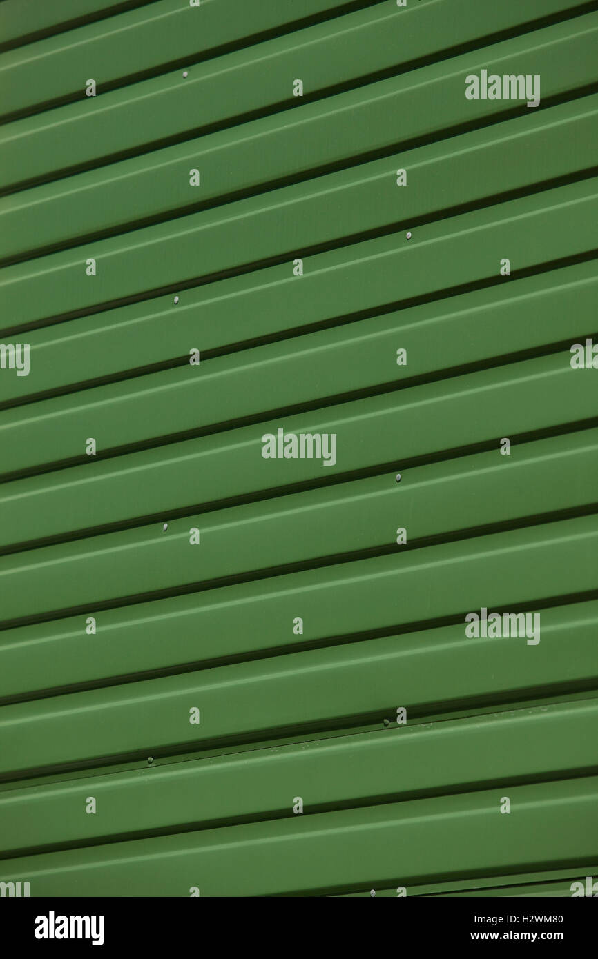 Green Corrugated Iron Stock Photo - Alamy