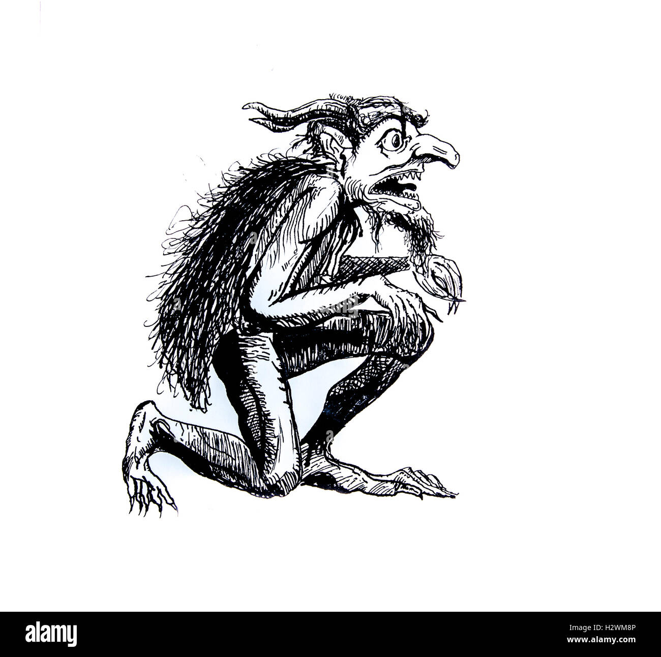 Devil Drawing Tattoo