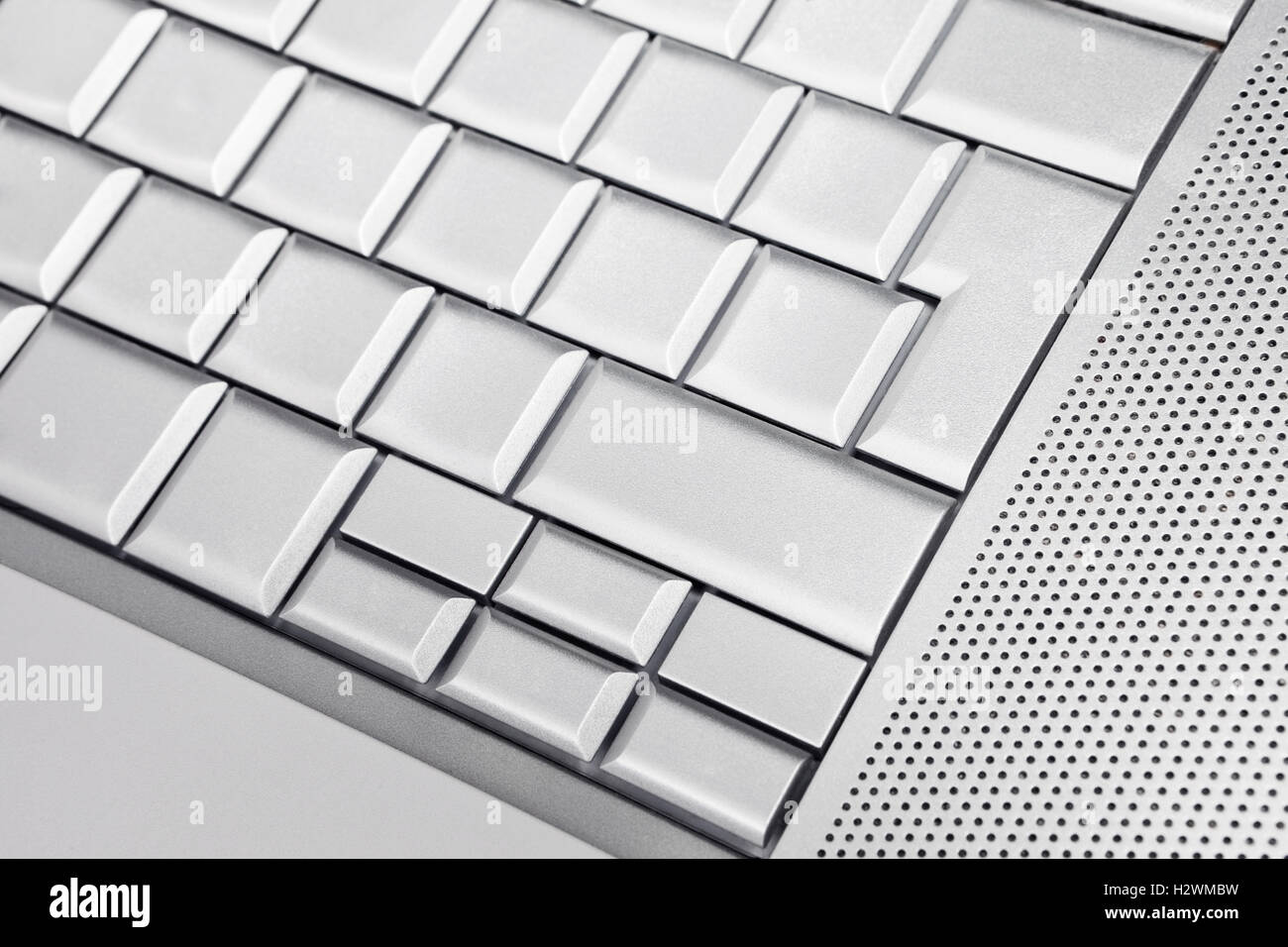 White empty keyboard Stock Photo - Alamy