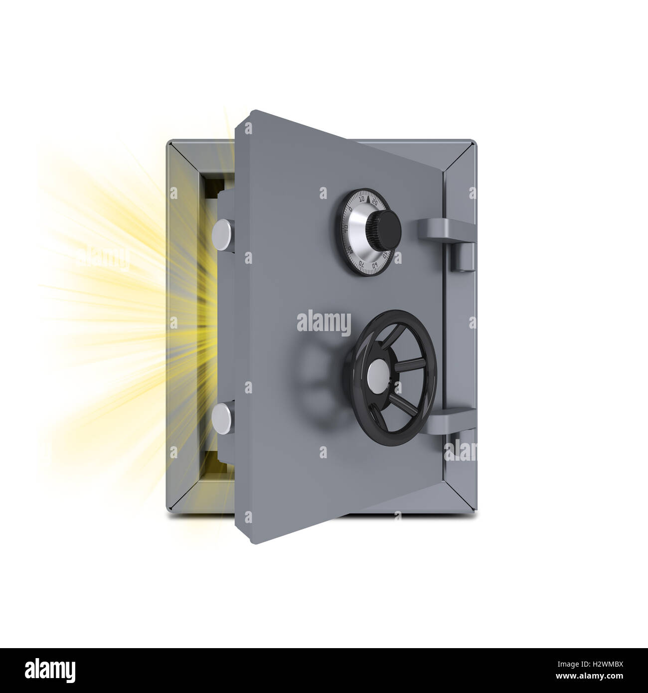 Open gold safe Stock Photo - Alamy