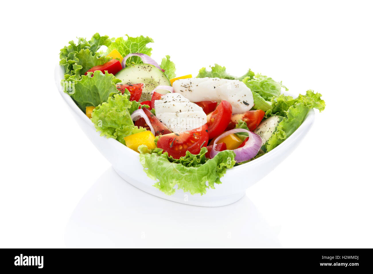 Closeup shot gourmet salad Cut Out Stock Images & Pictures - Alamy