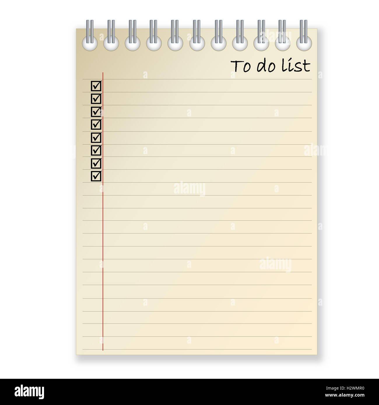 Check list things Cut Out Stock Images & Pictures - Alamy