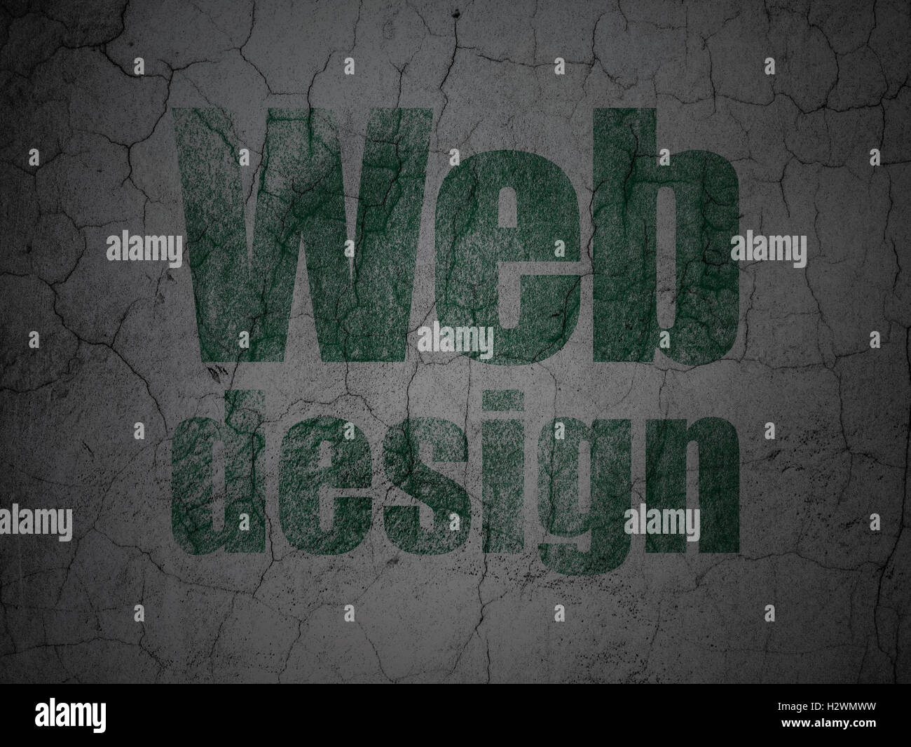 Web design concept: Web Design on grunge wall background Stock Photo - Alamy