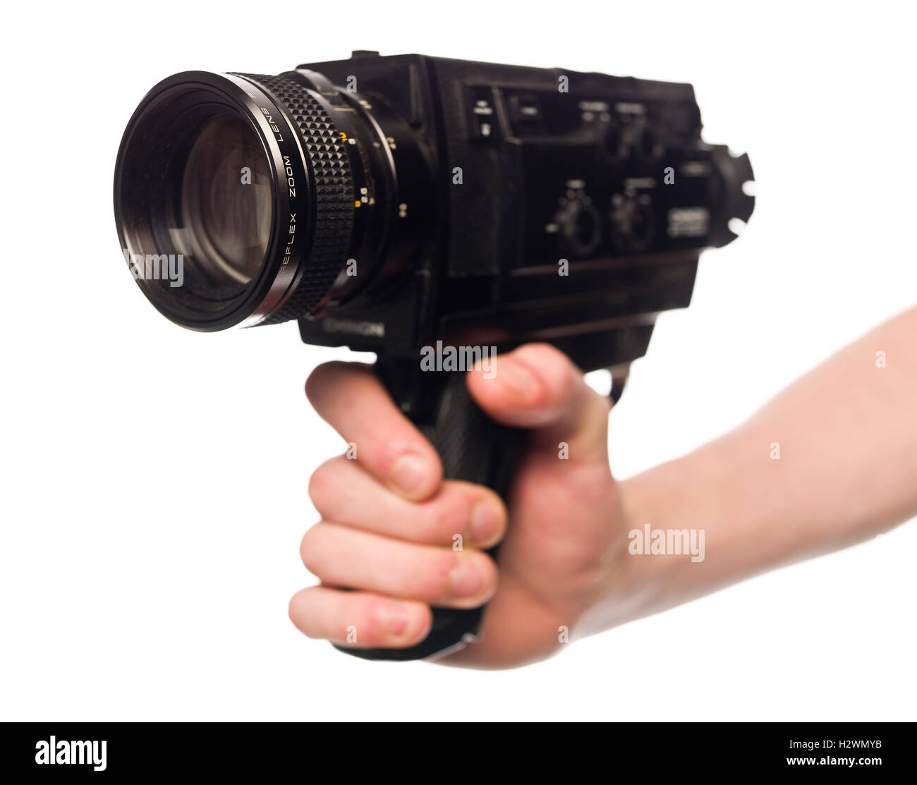 Retro Movie Camera Stock Photo - Alamy