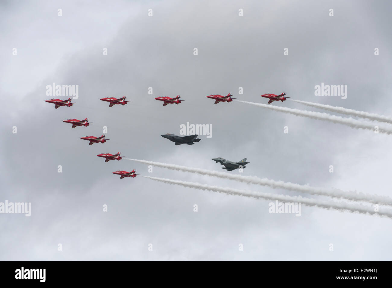 United States Marine F-35B Stealth Fighter Jet in Formation with the ...