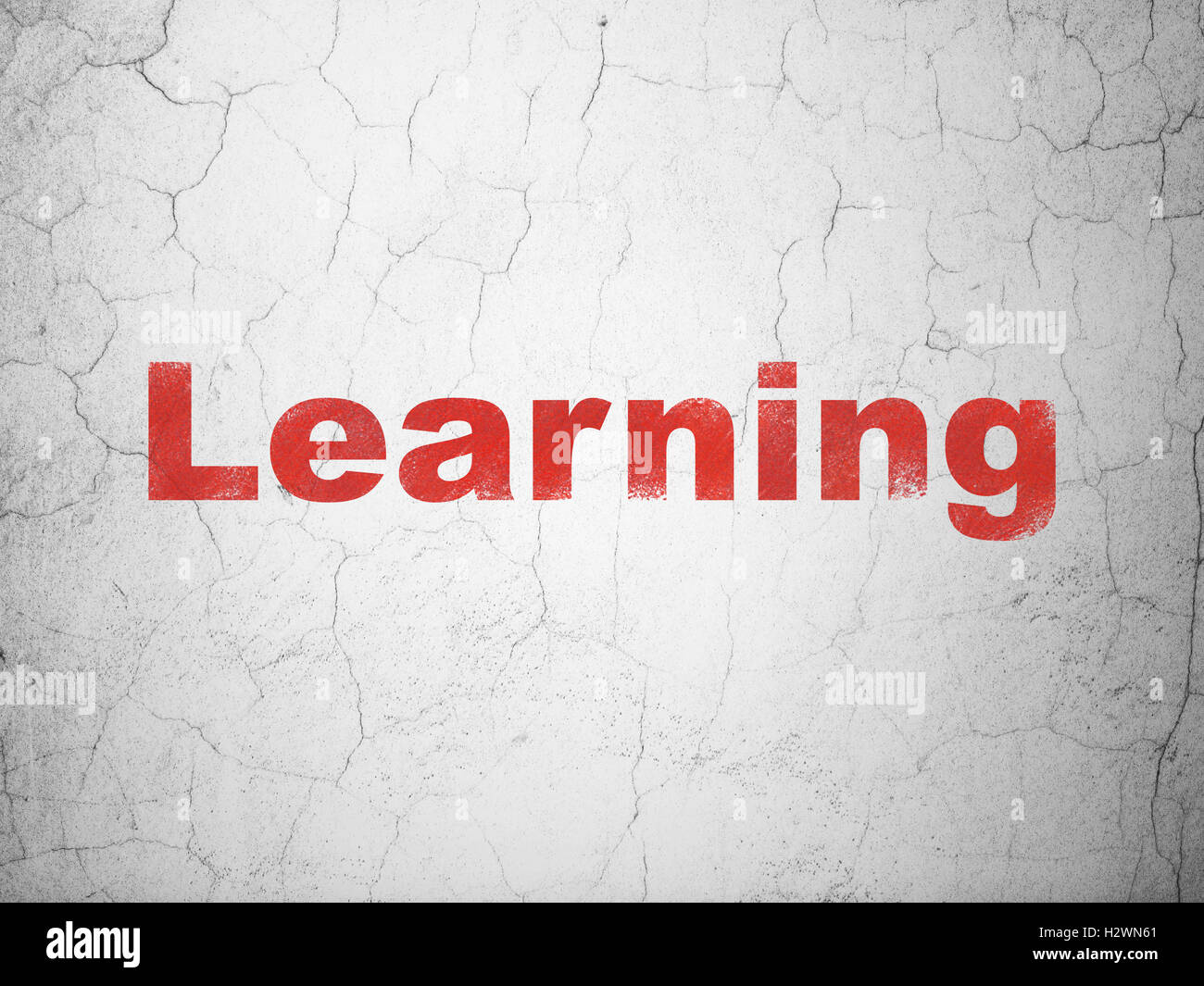 Education concept: Learning on wall background Stock Photo - Alamy