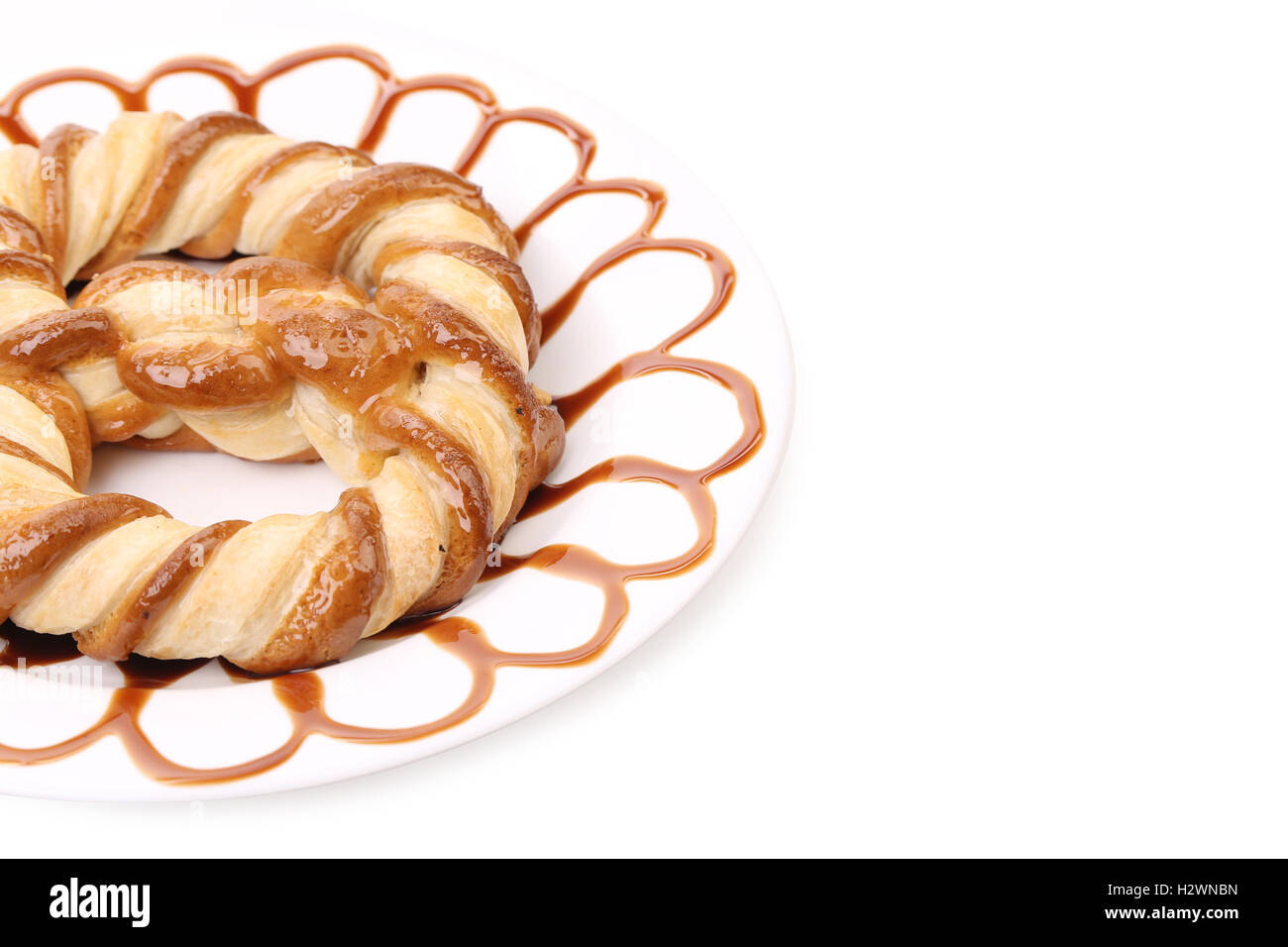 Beautiful knot-shaped biscuit Stock Photo - Alamy