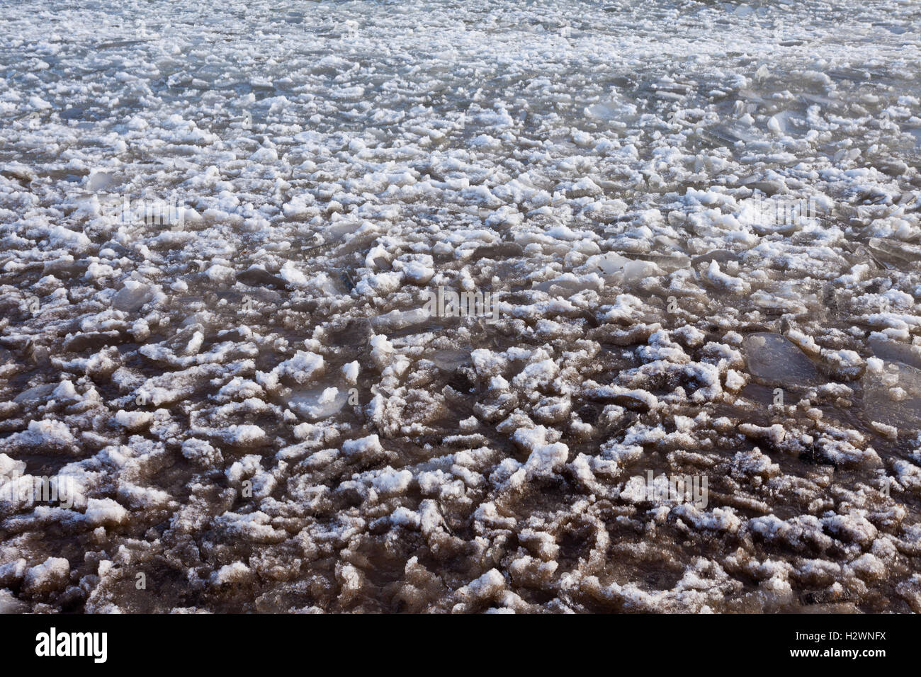 Floating ice floe winter nature pattern background Stock Photo - Alamy