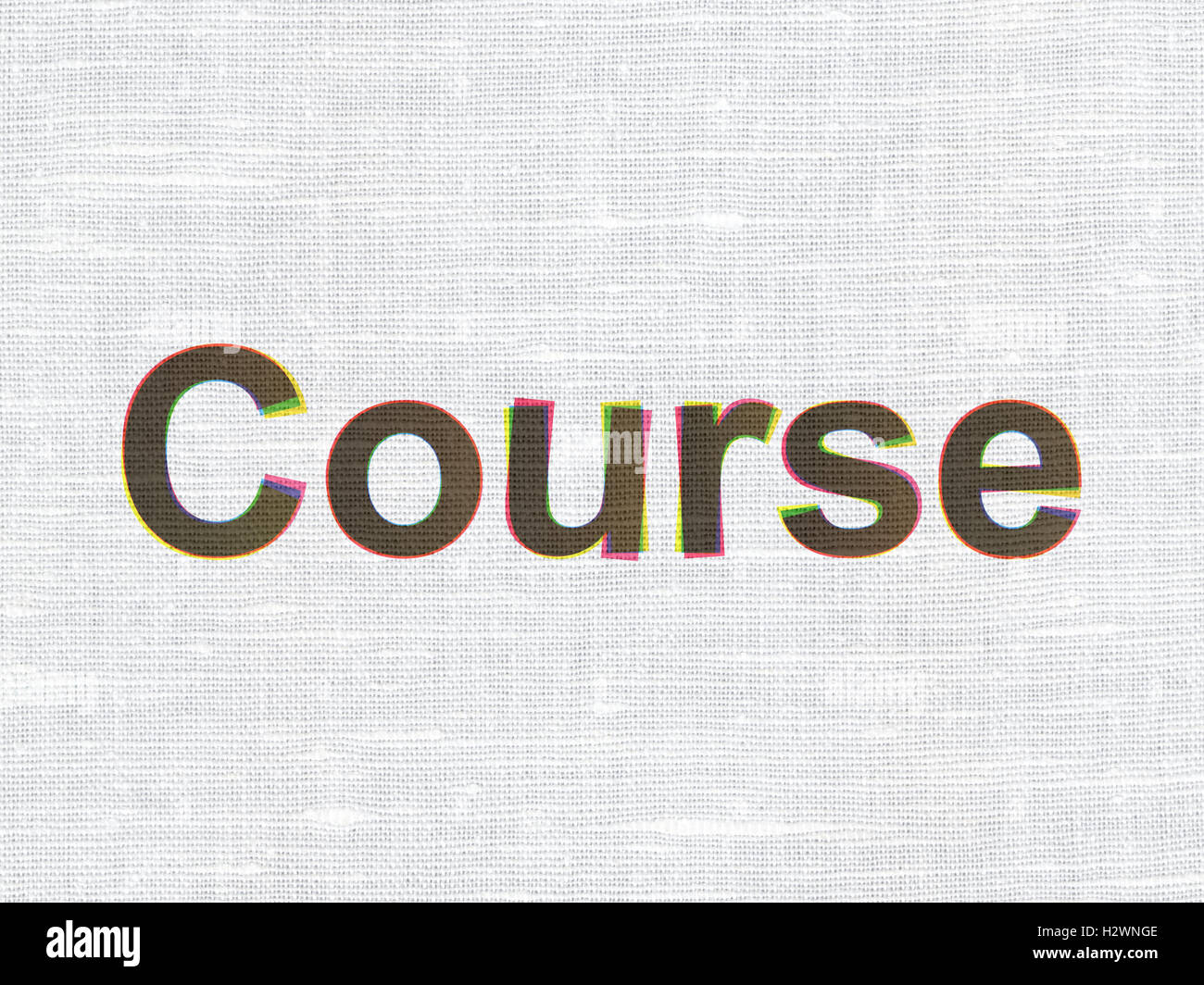 Education concept: Course on fabric texture background Stock Photo - Alamy
