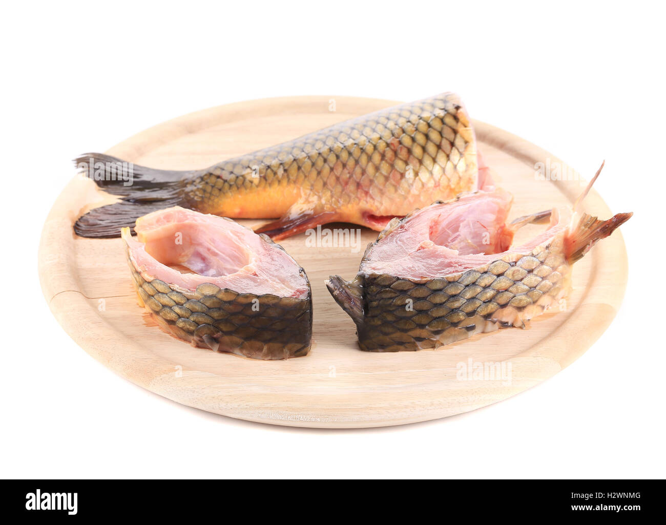 Fish steaks and tail Stock Photo - Alamy