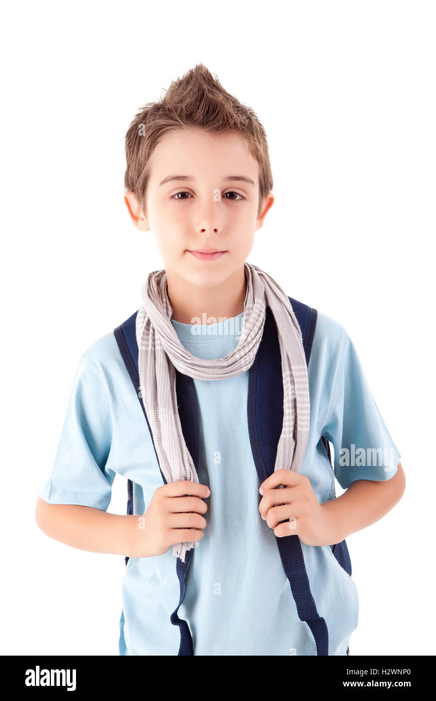 Portrait of a little boy at school Stock Photo - Alamy
