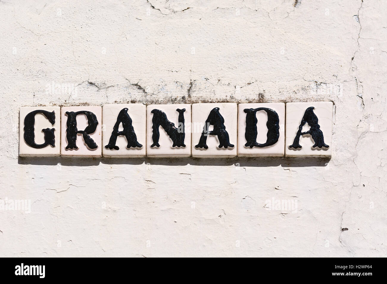 Black white street art spain hi-res stock photography and images - Alamy