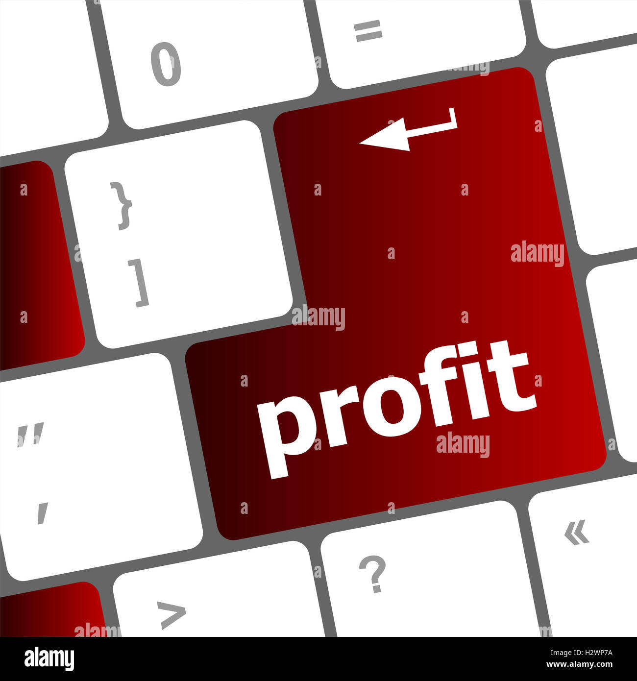 profit button on computer keyboard key Stock Photo - Alamy