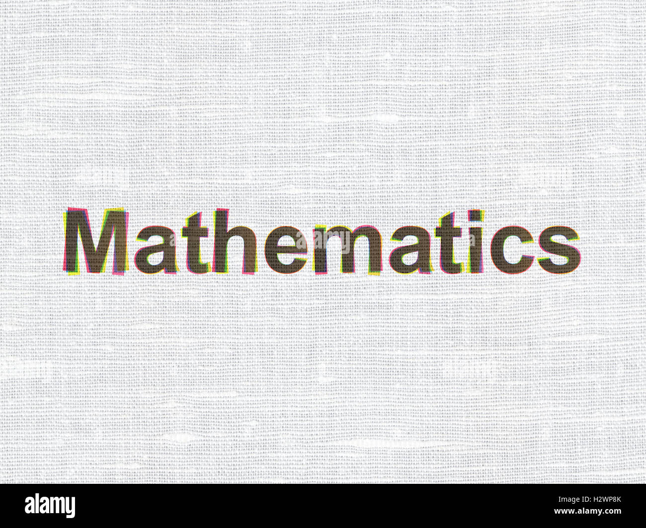 Education concept: Mathematics on fabric texture background Stock Photo ...
