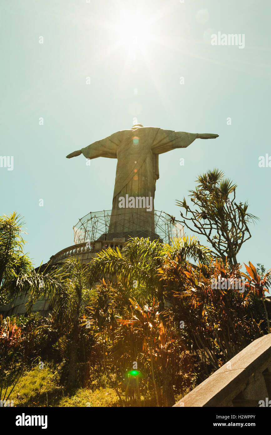 Christ the redeemer statue construction hi-res stock photography and ...