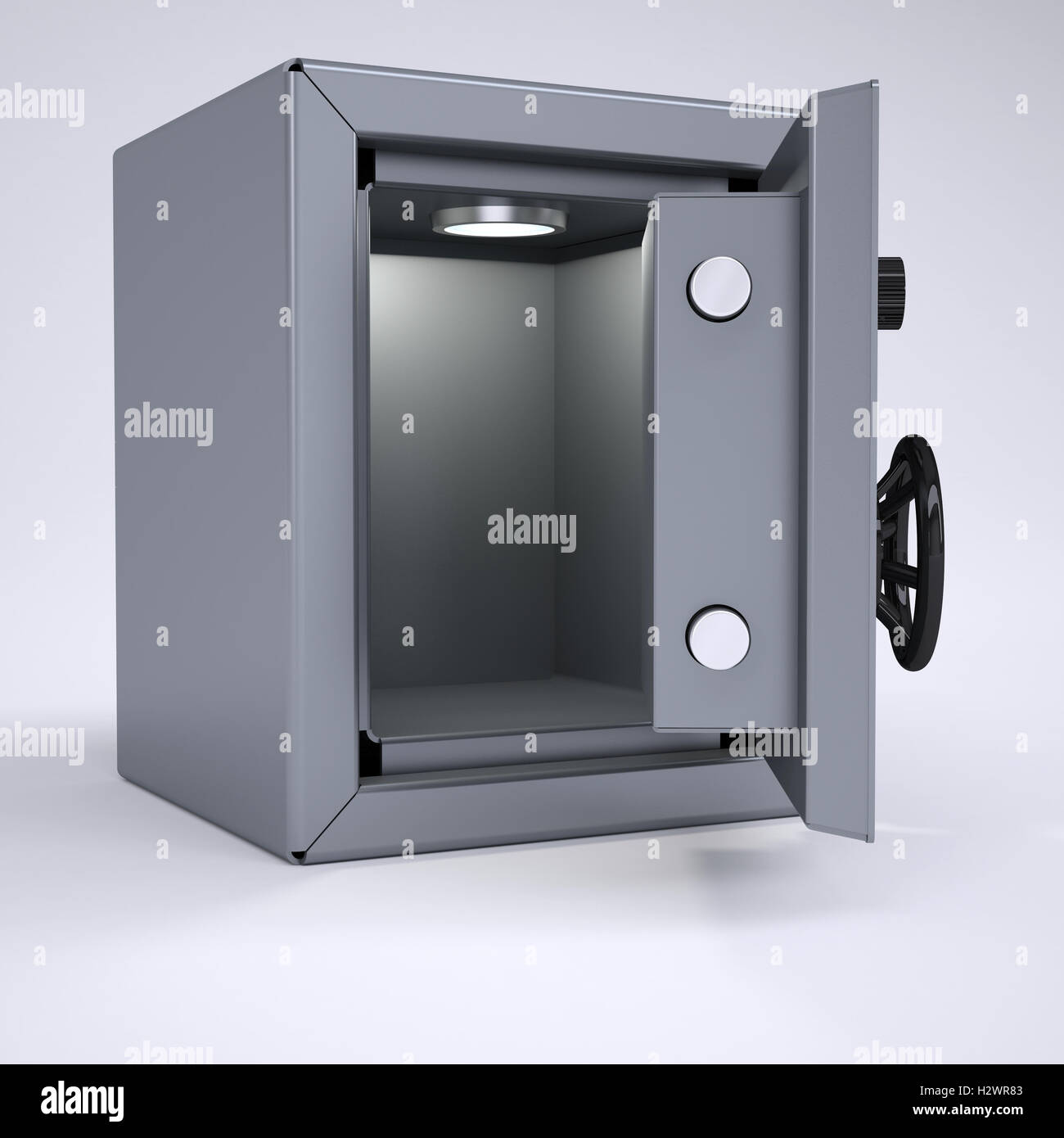 Opened metal safe Stock Photo - Alamy