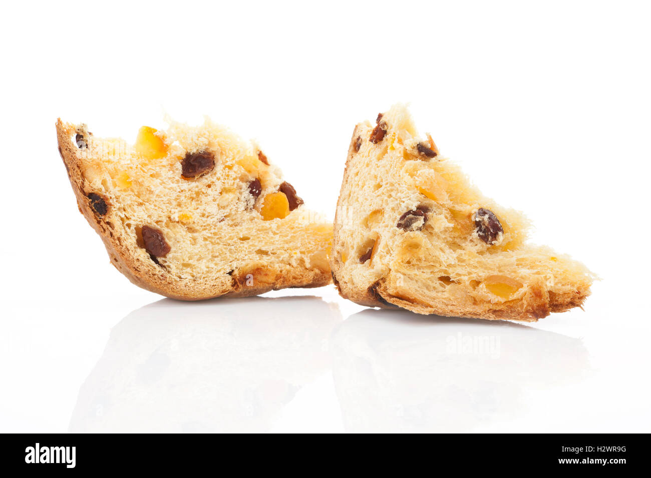Panettone white background Cut Out Stock Images & Pictures - Alamy