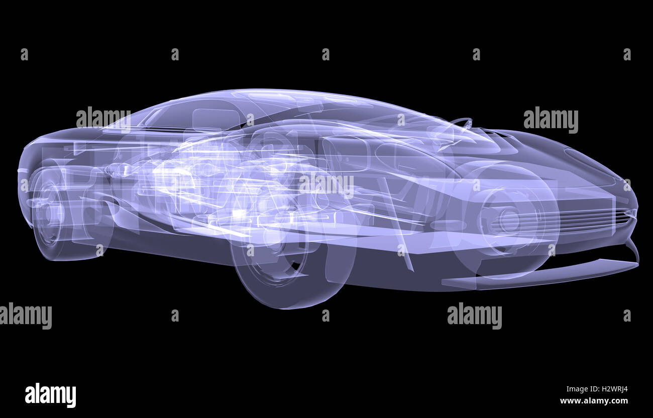 X-ray concept car Stock Photo - Alamy
