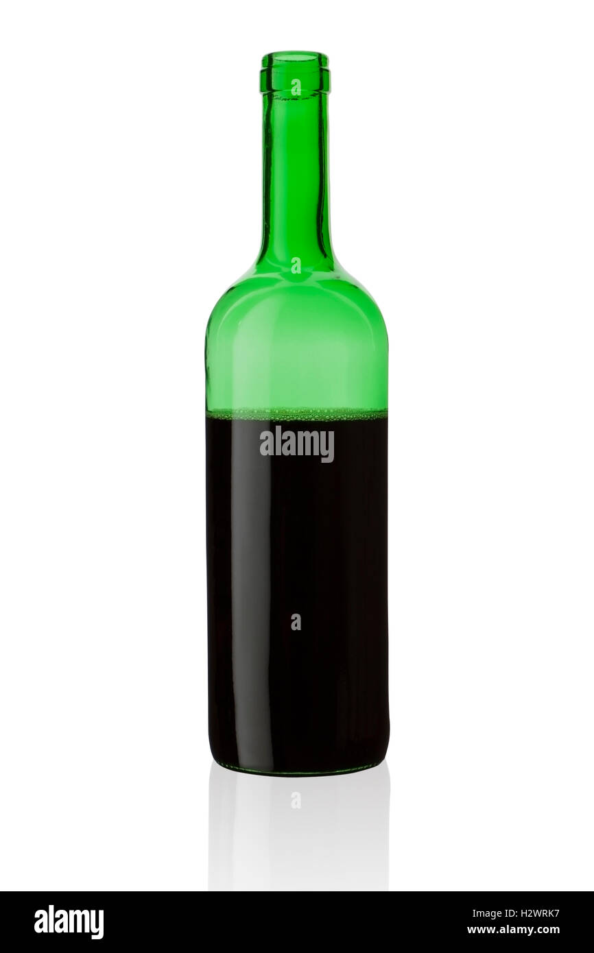 No Label Wine Bottle
