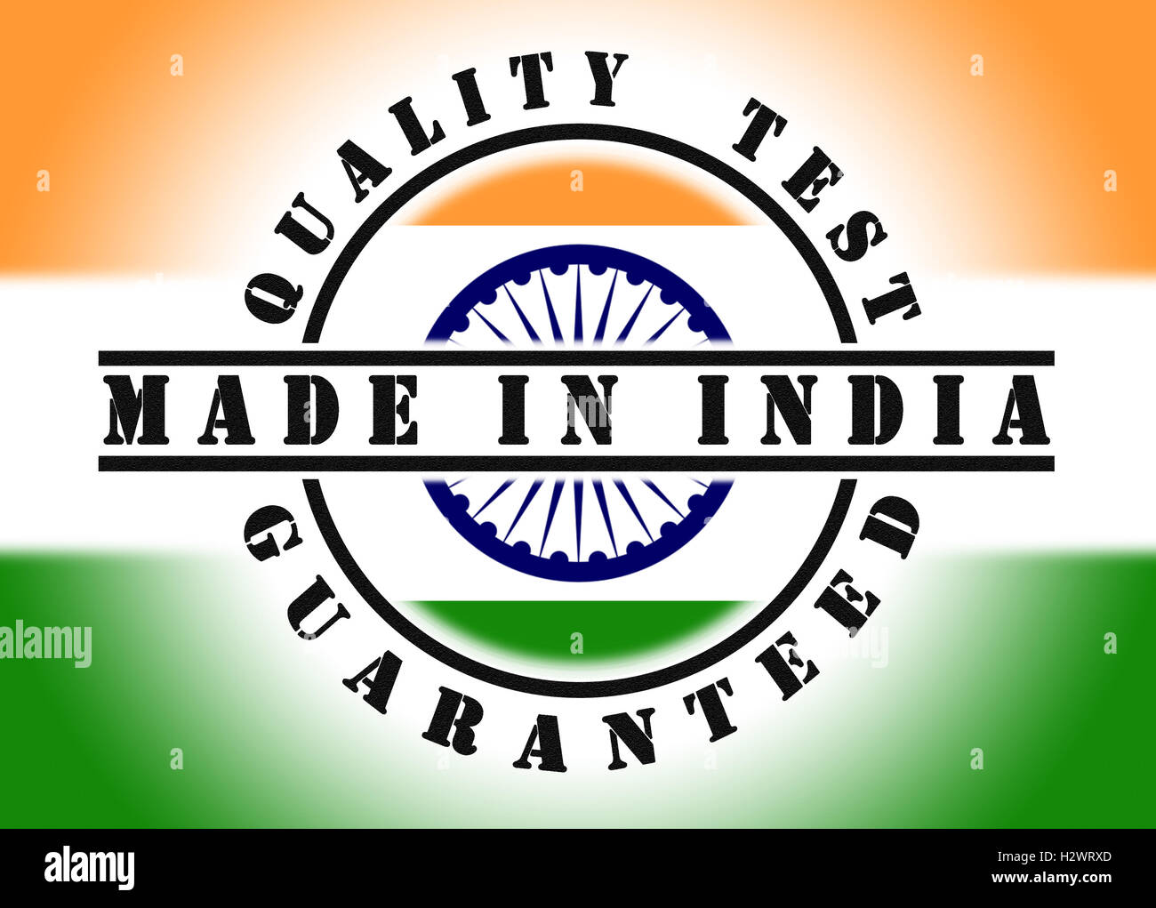 Quality test guaranteed stamp Stock Photo - Alamy