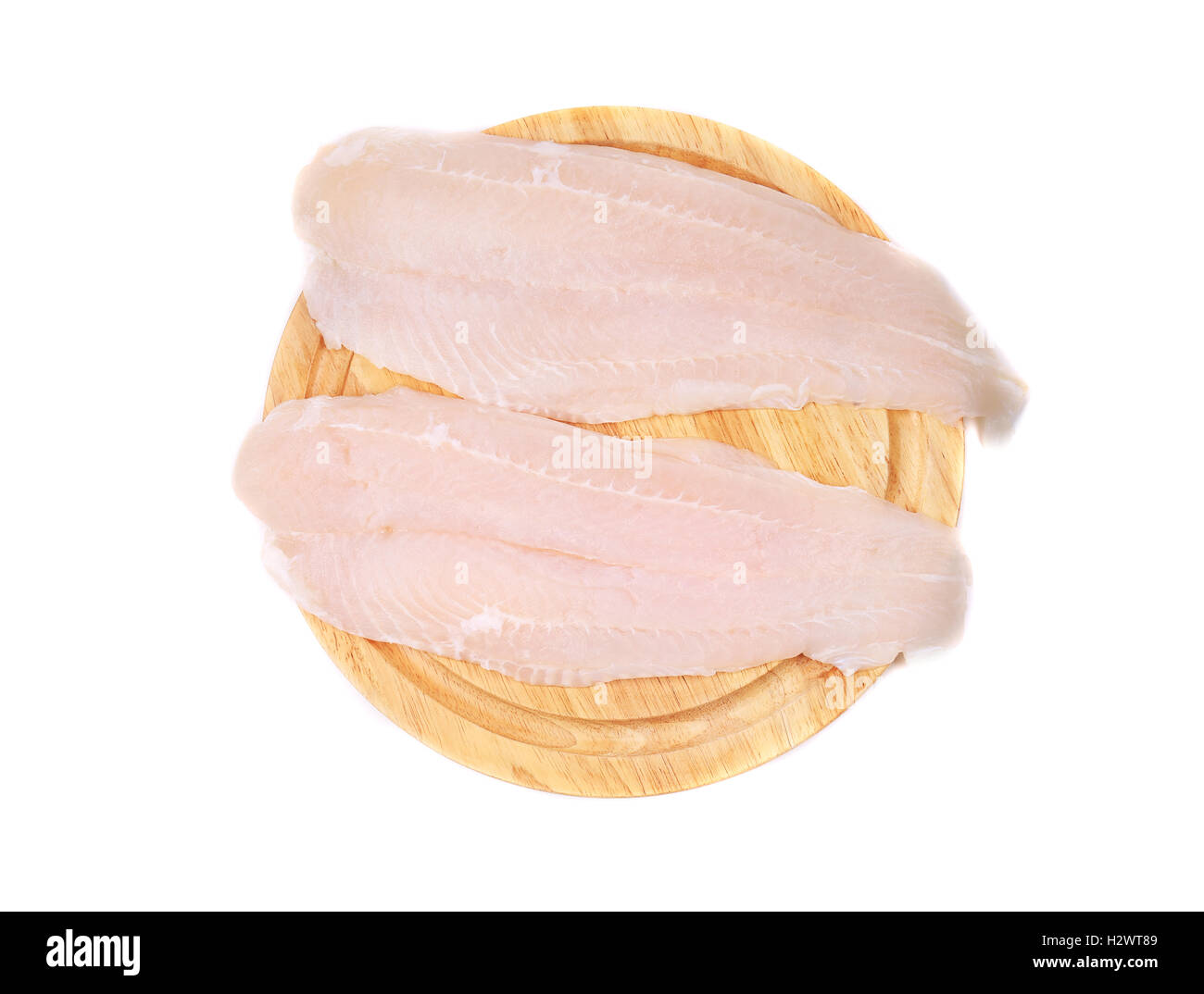 Pangasius fillets on platter Stock Photo - Alamy