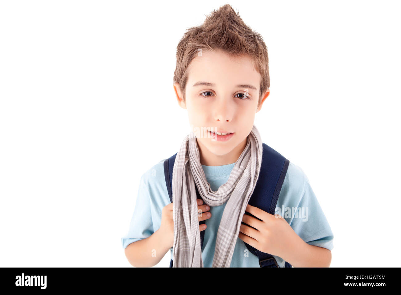 Portrait of a little boy at school Stock Photo - Alamy