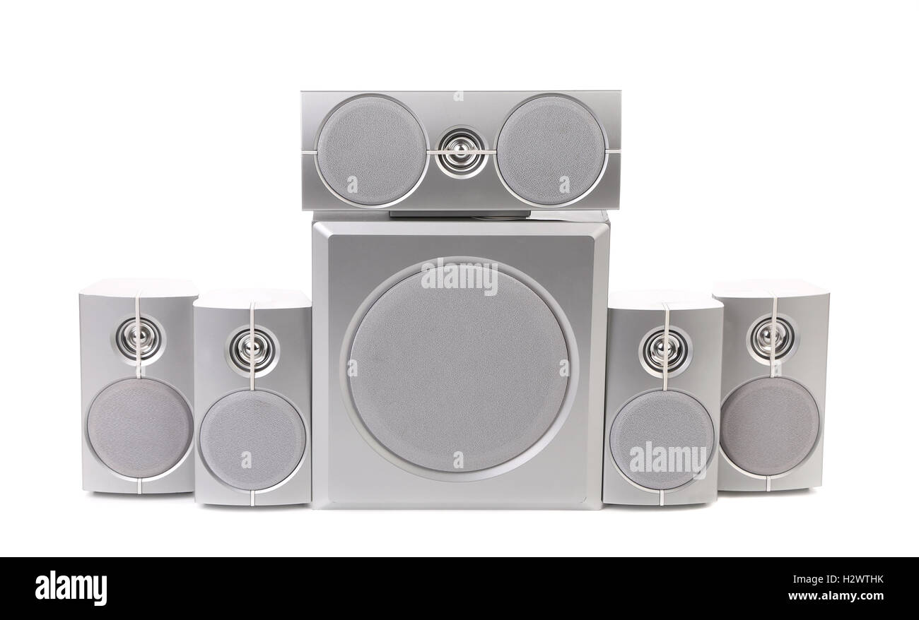 Audio surround system Stock Photo - Alamy