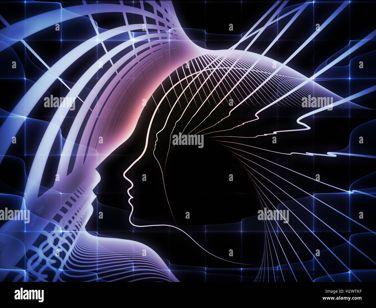 Unfolding of Soul Geometry Stock Photo - Alamy