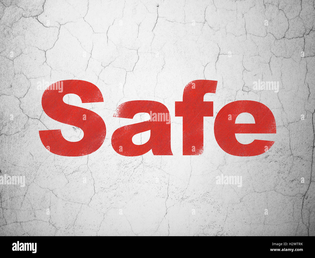 Protection concept: Safe on wall background Stock Photo - Alamy