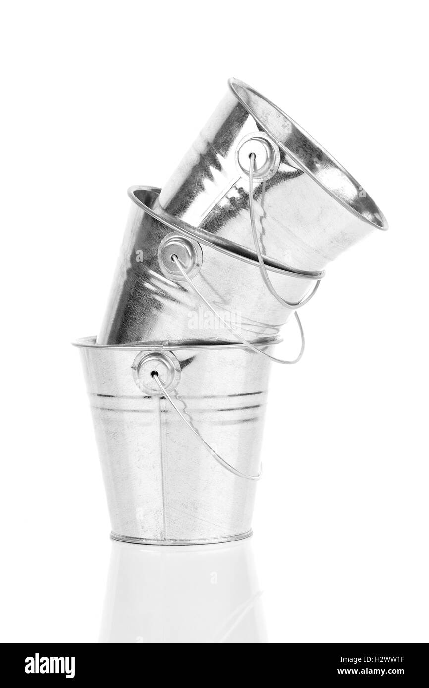 Bucket on white background Black and White Stock Photos & Images - Alamy