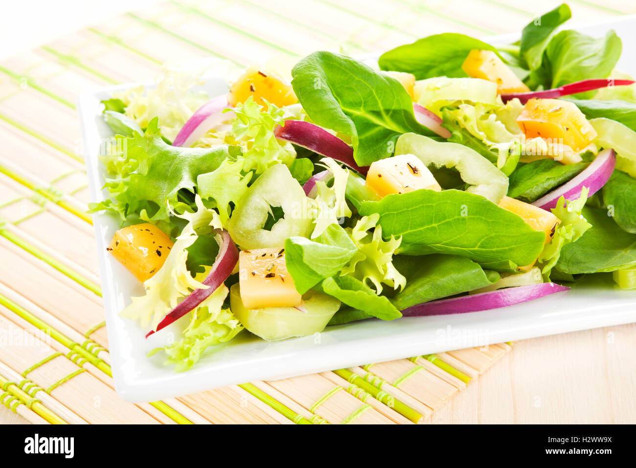 Delicious mix salad Stock Photo - Alamy