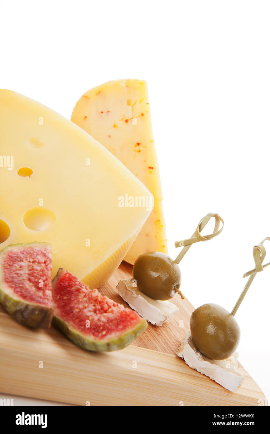 Modern cheese still life Stock Photo - Alamy