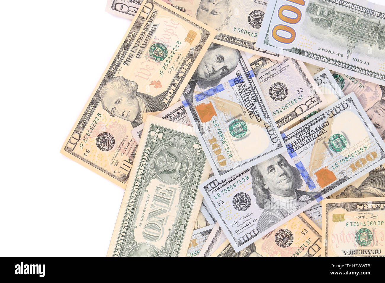 Heap of dollar bills Stock Photo - Alamy
