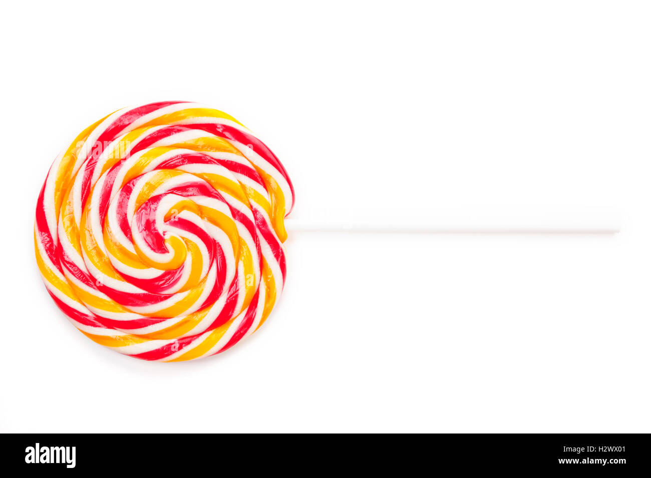 Big lollipop isolated on white Stock Photo - Alamy