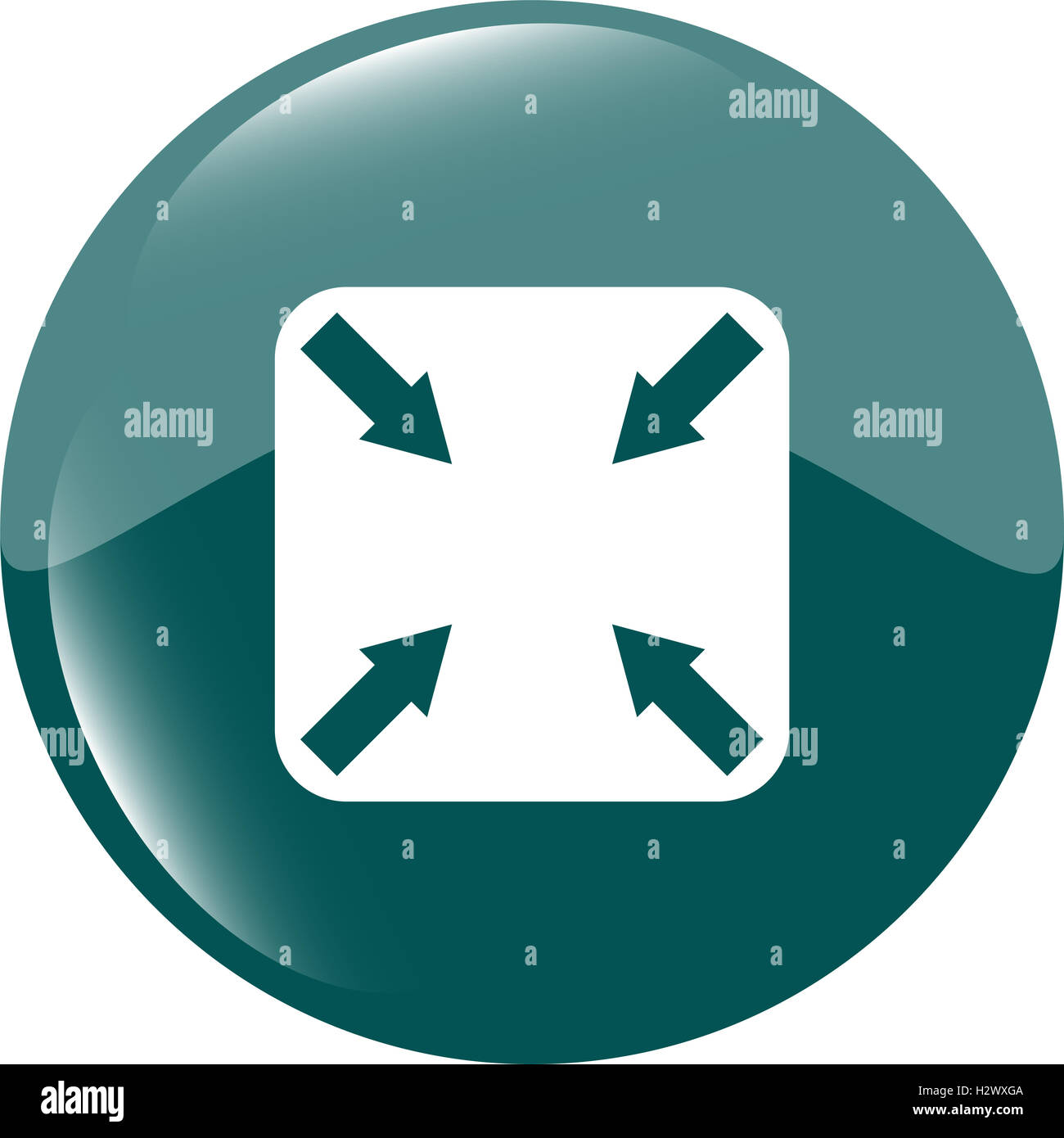 abstract lines (arrows) on web glossy icon (button Stock Photo - Alamy