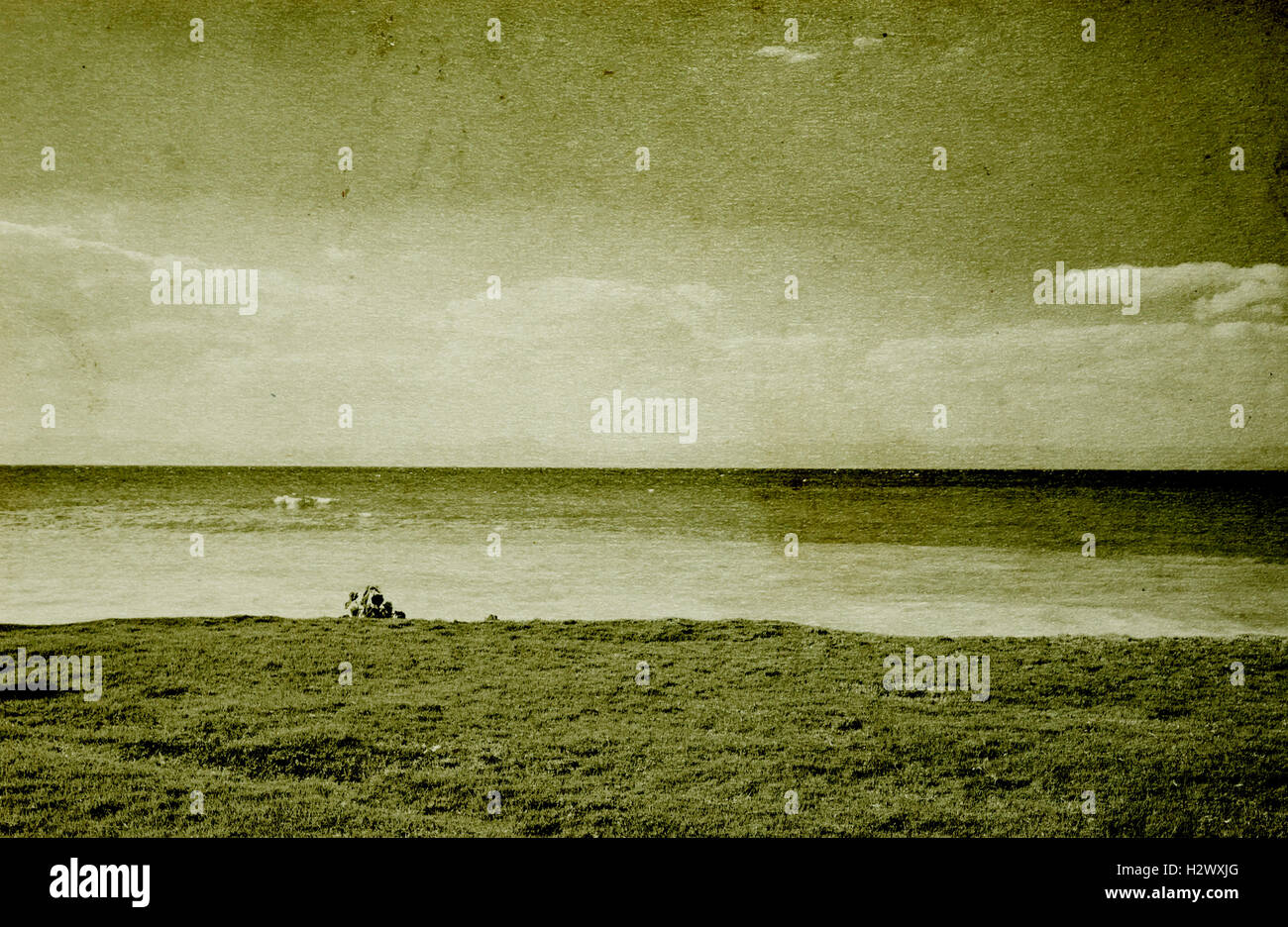 Retro beach postcard hi-res stock photography and images - Alamy