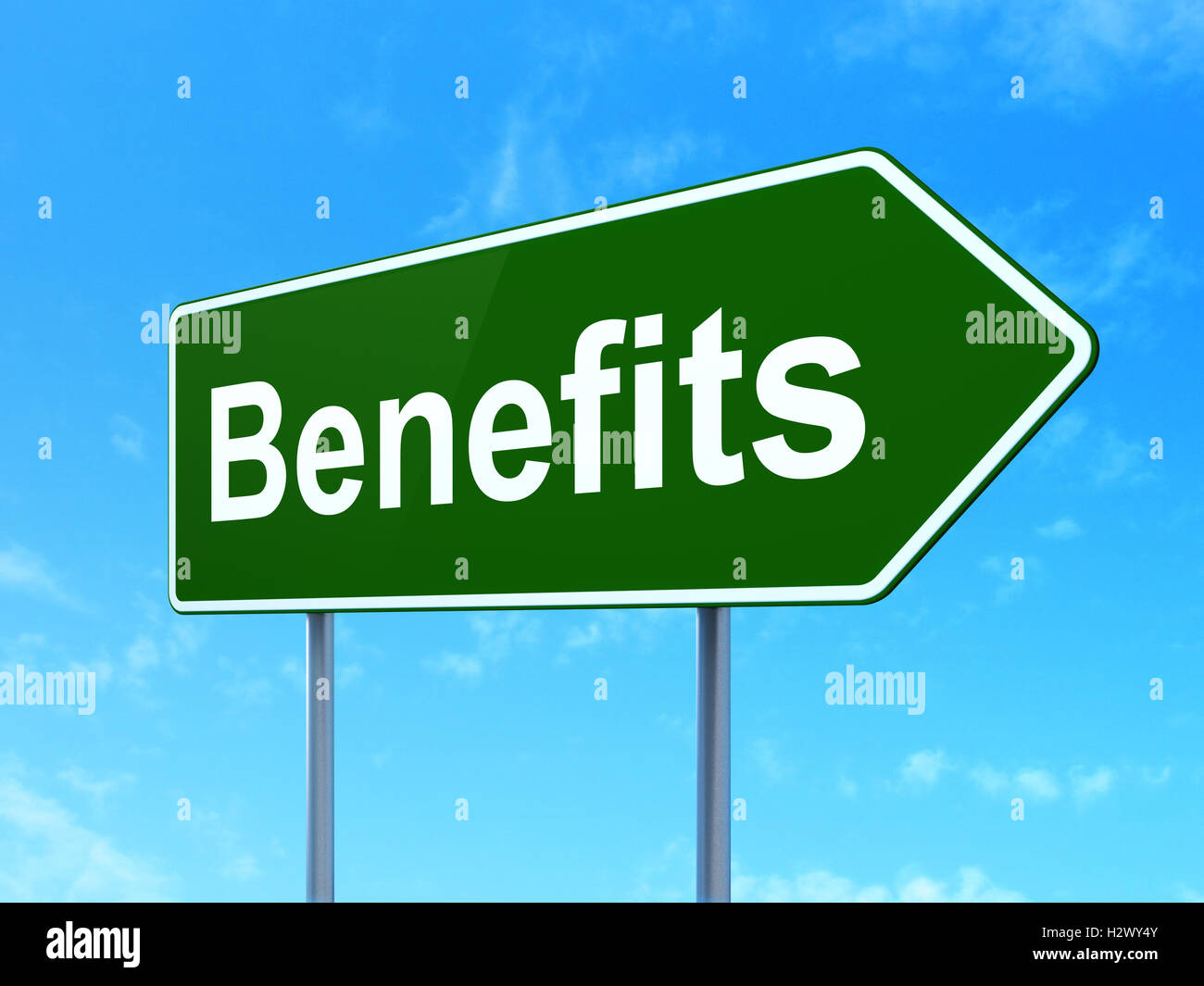 Benefits road sign hi-res stock photography and images - Alamy