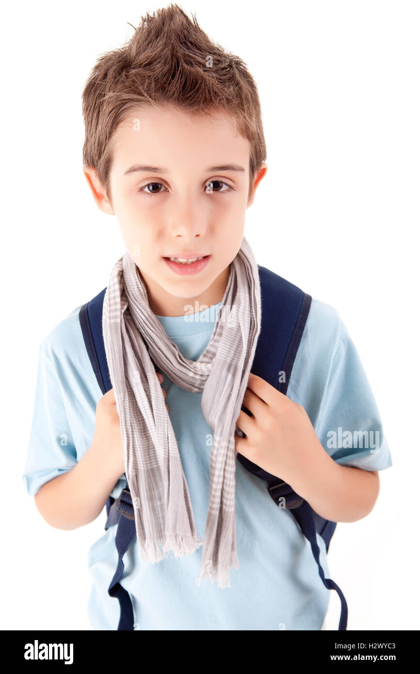 Portrait of a little boy at school Stock Photo - Alamy