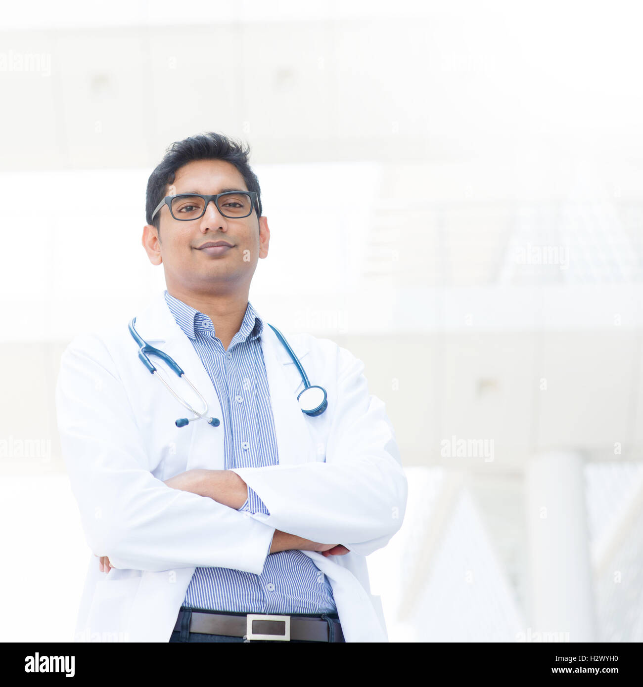 Indian male medical doctor Stock Photo - Alamy