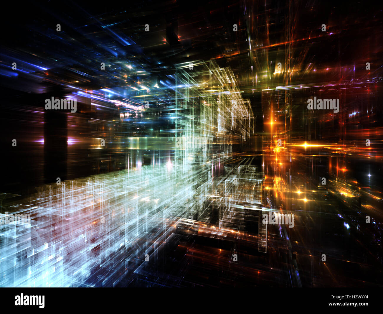 Structure in Space Stock Photo - Alamy