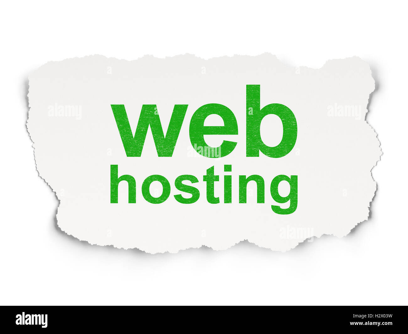 Web design concept: Web Hosting on Paper background Stock Photo - Alamy