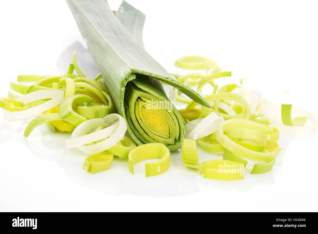 Luxurious leek background Stock Photo - Alamy