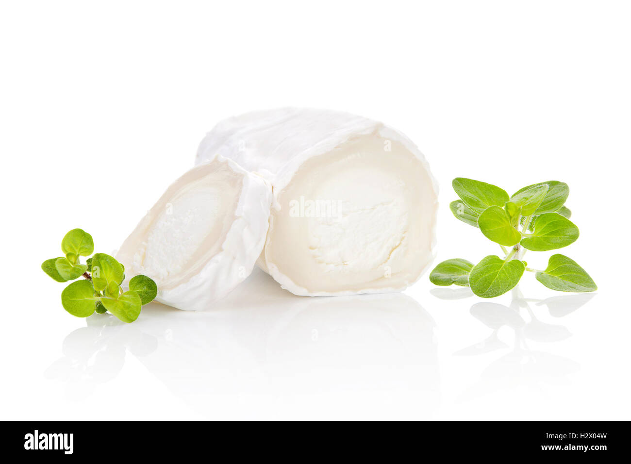 Goat cheese with herbs Stock Photo - Alamy