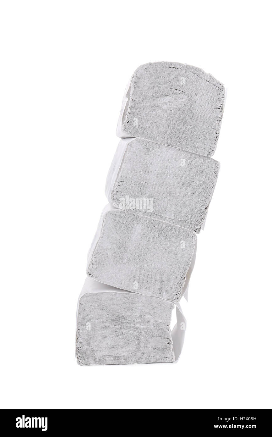 Stack of folded disposable papers Stock Photo - Alamy